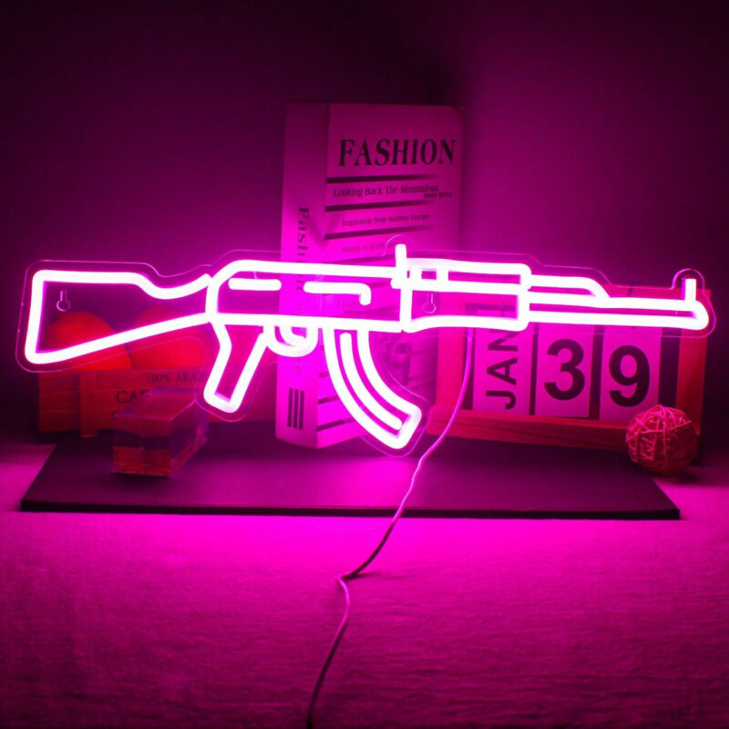 AK47 Gun Neon Led Light Sign Art Decor – Cairo99