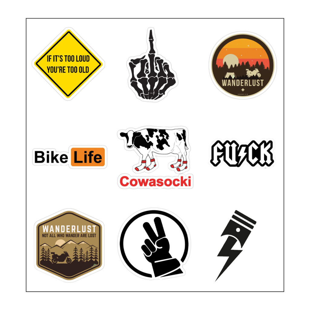 Bike Addicts Vinyl Sticker Pack Reusable & Waterproof – Cairo99