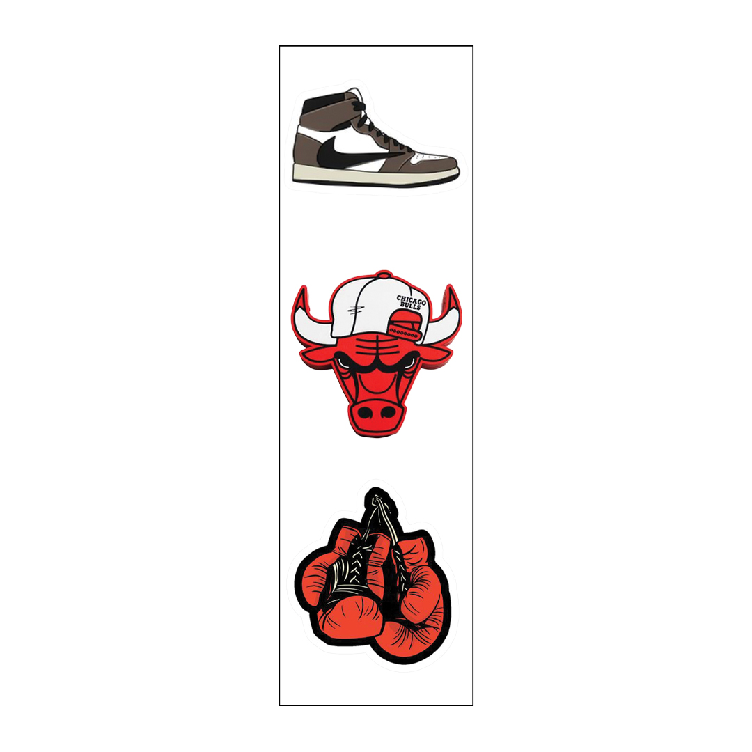 Chicago Bulls Vinyl Sticker Pack Reusable & Waterproof – Cairo99