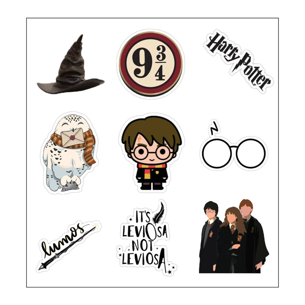 Harry Potter Fans Vinyl Sticker Pack Reusable & Waterproof – Cairo99