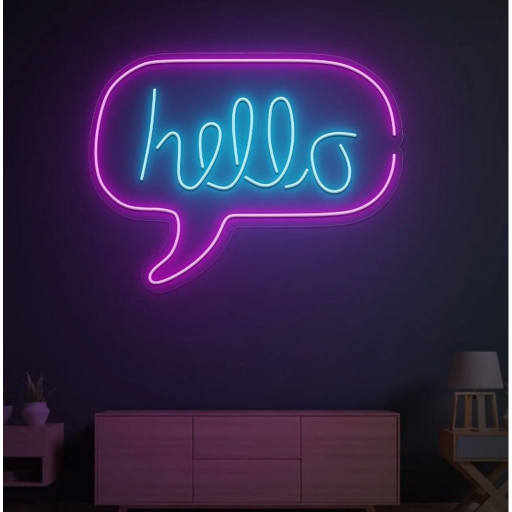 Joyful Hello Neon Led Light Sign Art Decor 35*40 Cm – Cairo99