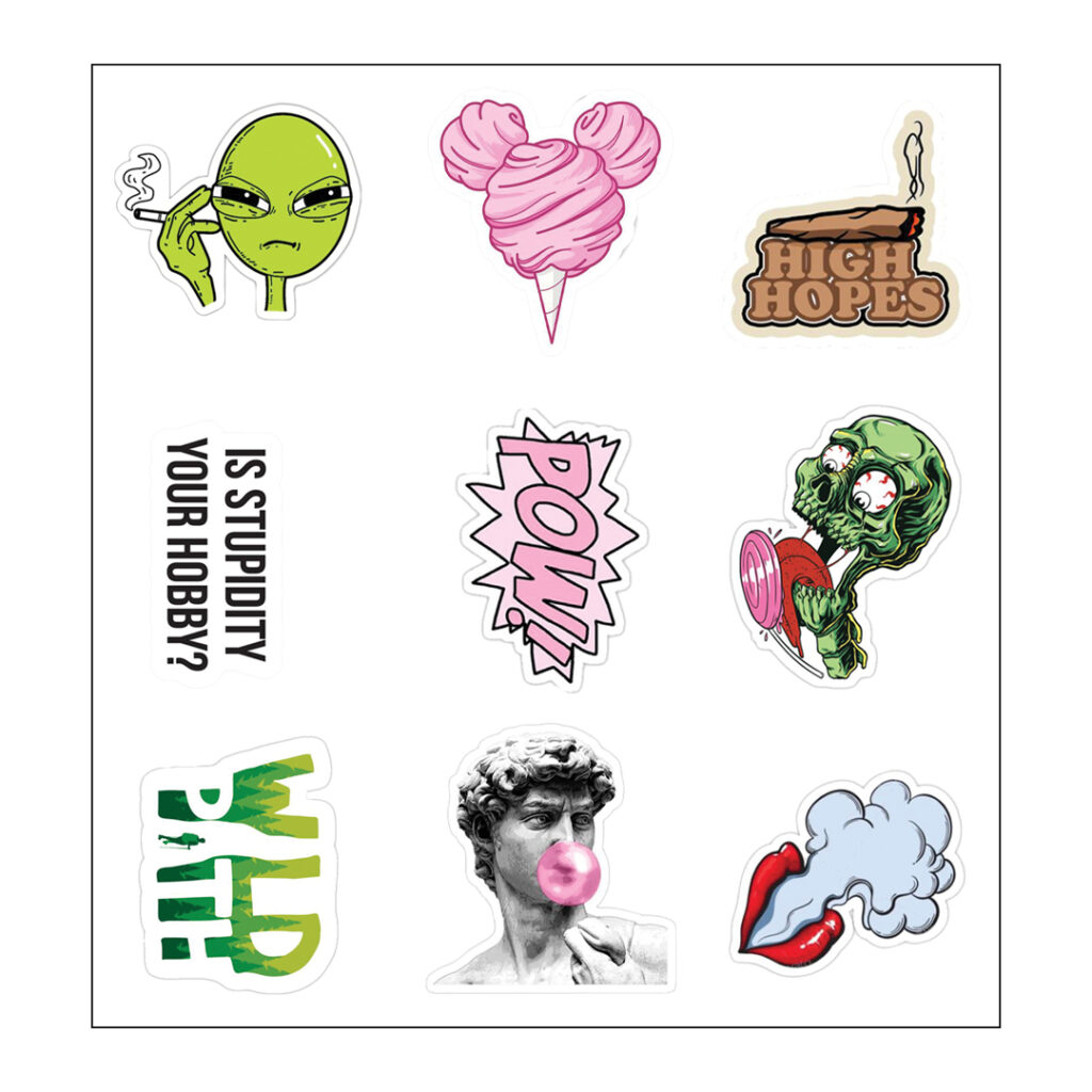 Pow! Vinyl Sticker Pack Reusable & Waterproof – Cairo99