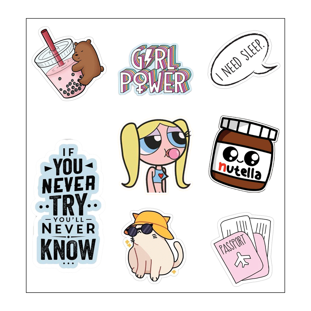 Power Girl Vinyl Sticker Pack Reusable & Waterproof – Cairo99