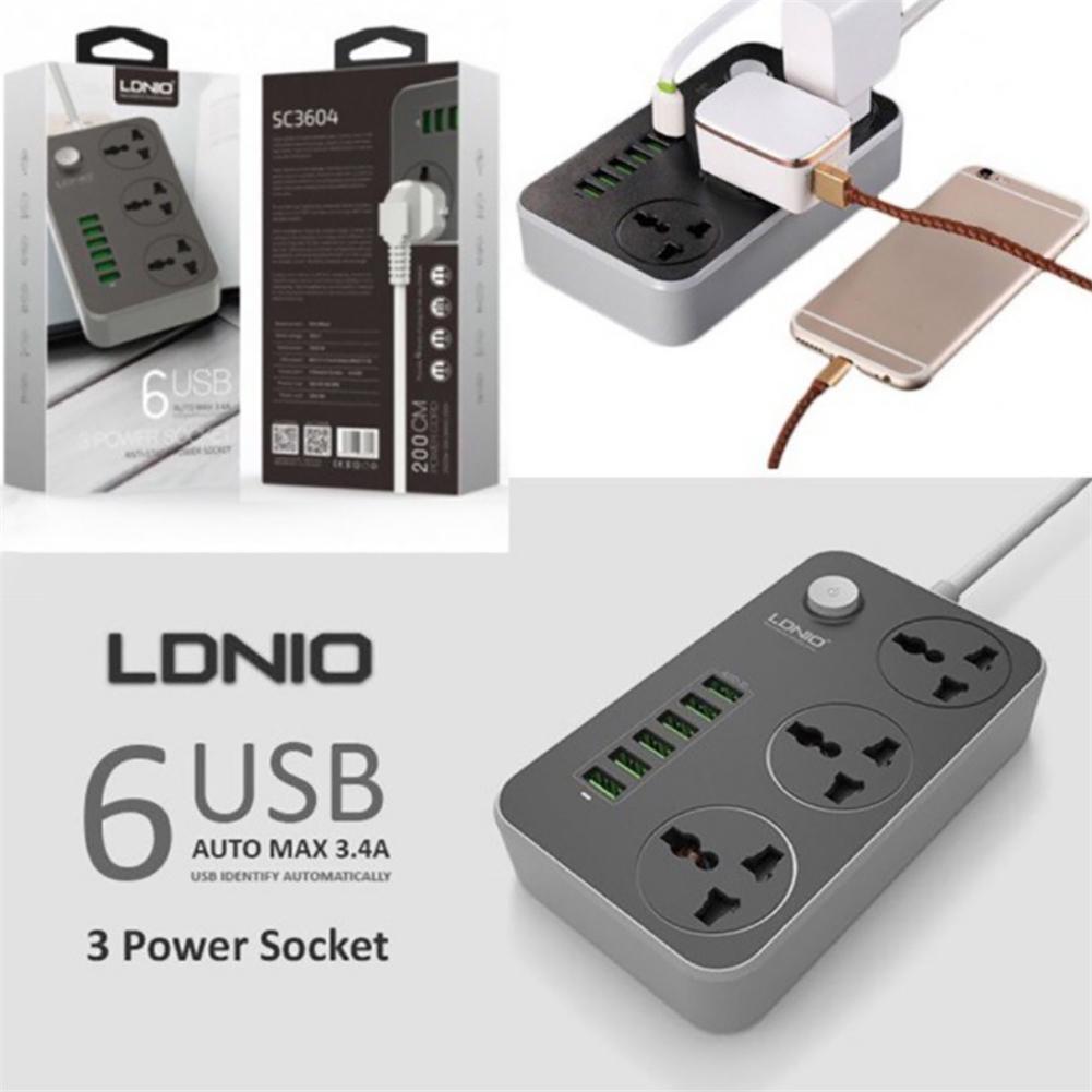 Power Socket 3 Plugs & 6 USB Outlets – Cairo99