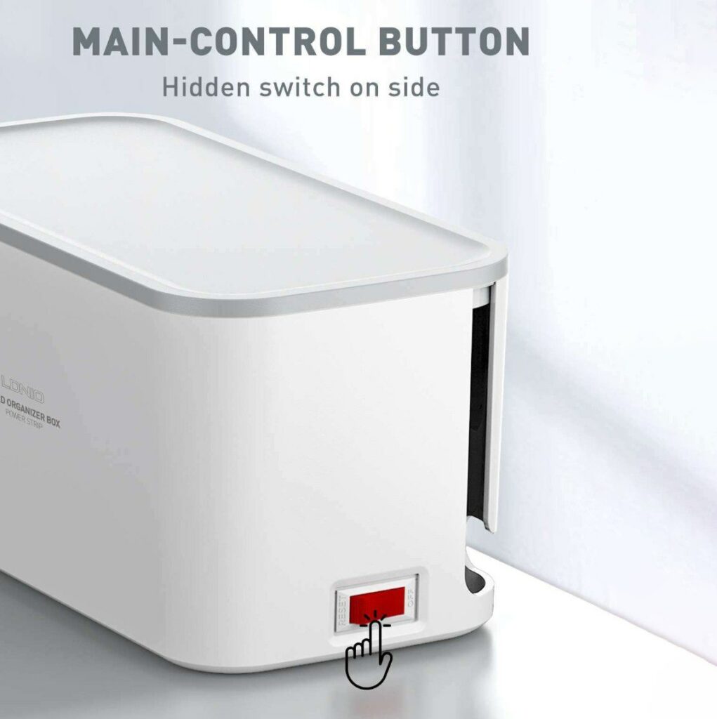 Power Socket with 5 Outlets & 3 USB Outlets in a Box to Organize Wires – Cairo99