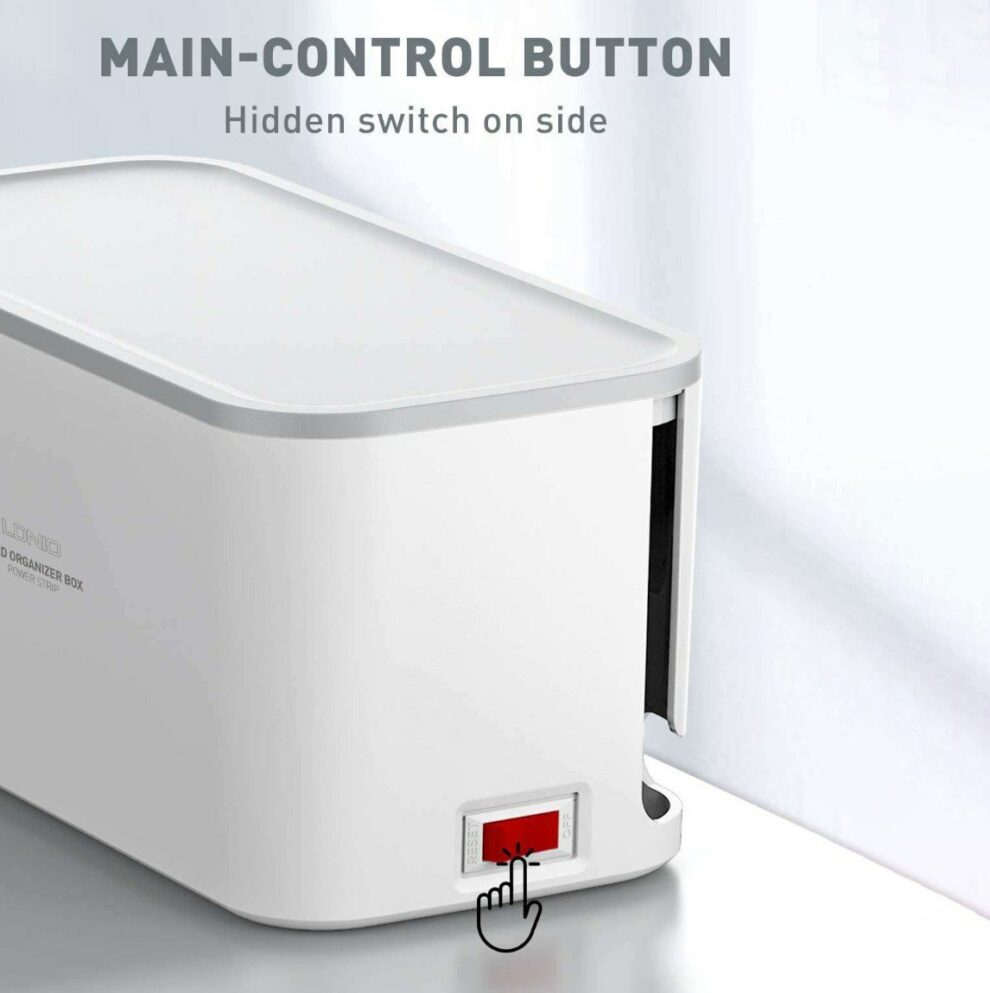 Power Socket with 5 Outlets & 3 USB Outlets in a Box to Organize Wires – Cairo99